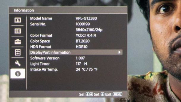 Sony VPL-GTZ380 4K SXRD Laser Projector Review - Projector Reviews