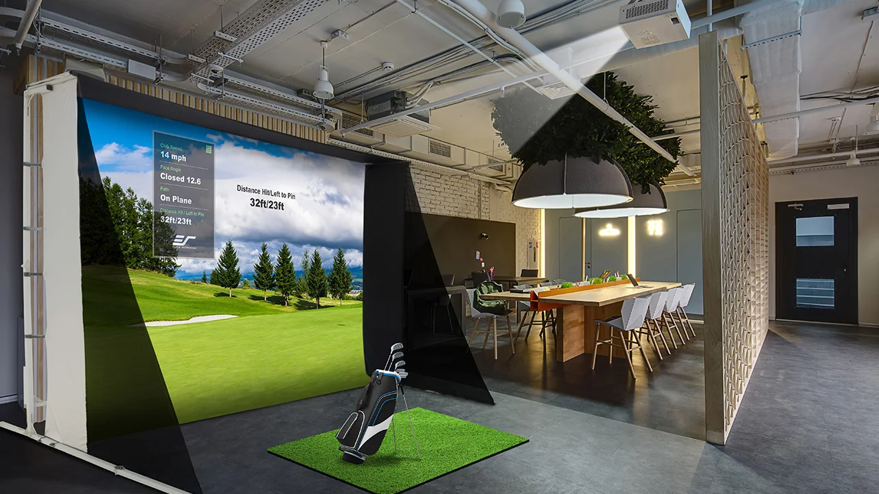 Discover Elite Screens' Golf Simulation Solutions: Portable and ...